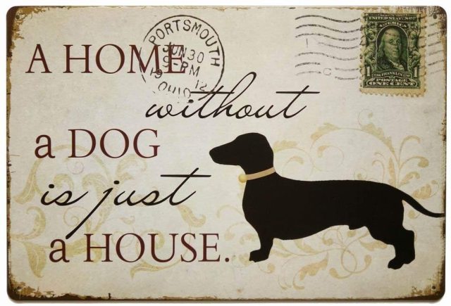 Dachshund Retro Vintage Tin Sign – Dach Everywhere