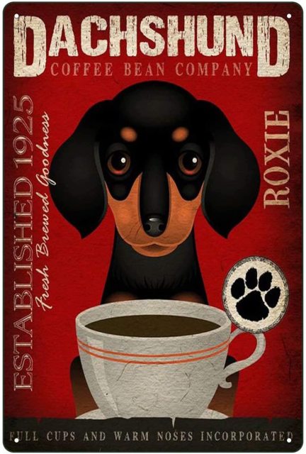 Dachshund Retro Vintage Tin Sign – Dach Everywhere