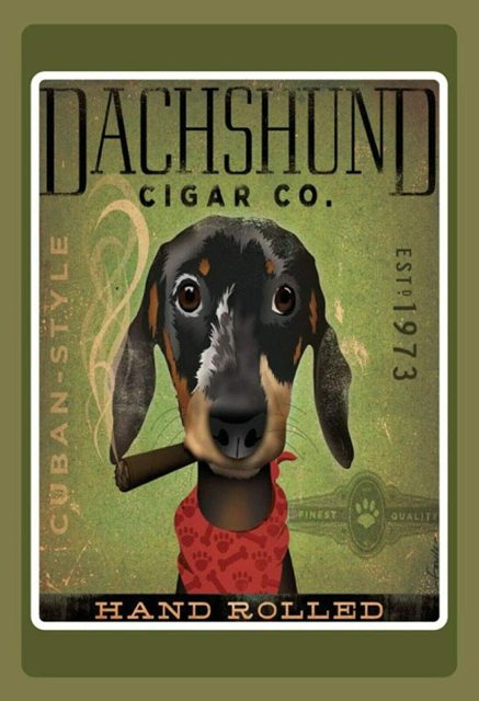 Dachshund Retro Vintage Tin Sign – Dach Everywhere