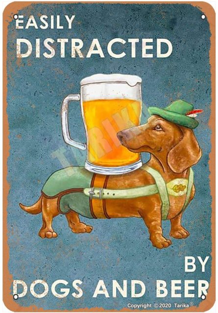 Dachshund Retro Vintage Tin Sign – Dach Everywhere